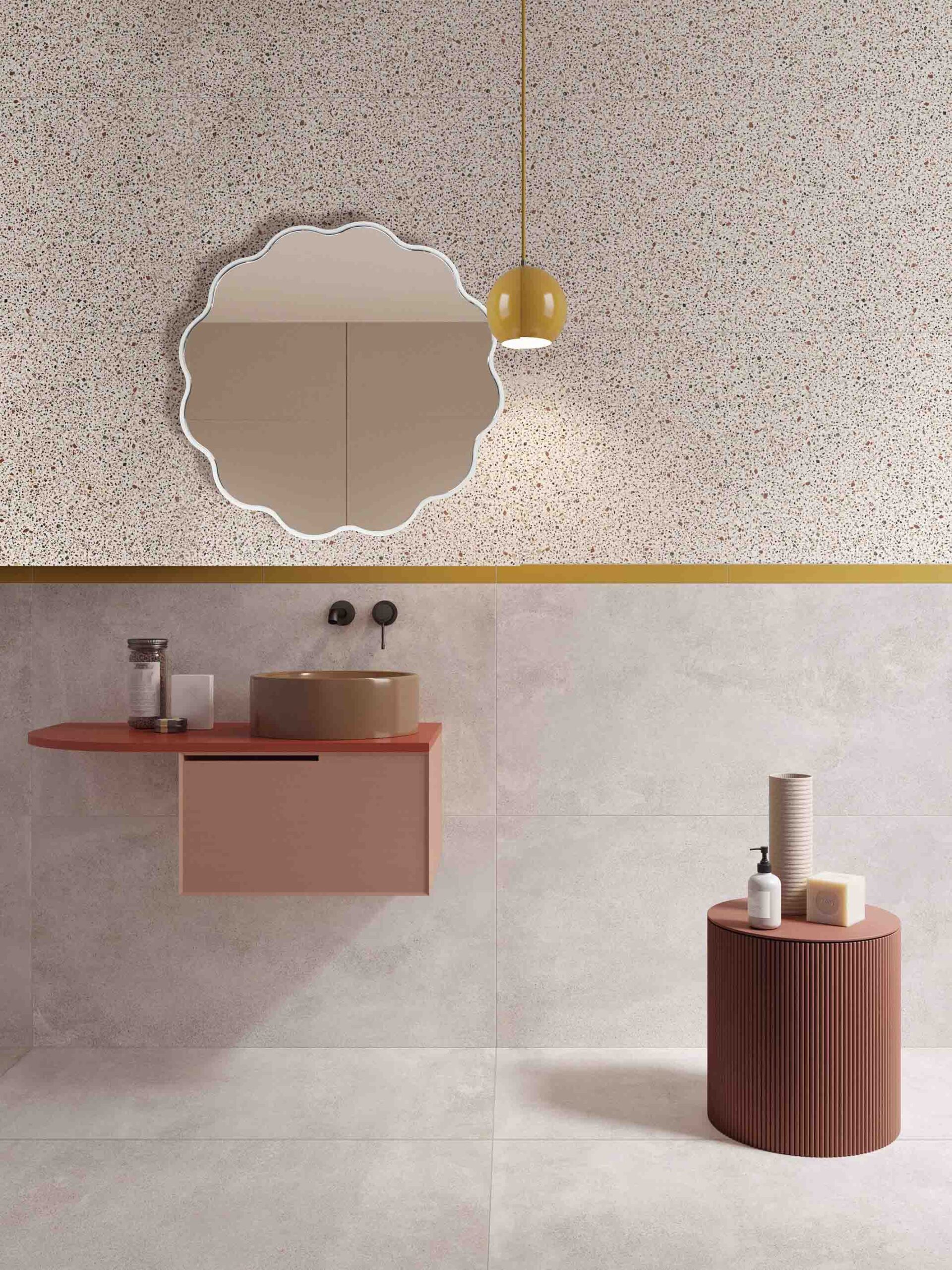 Lustra fala - Lustro w ramie