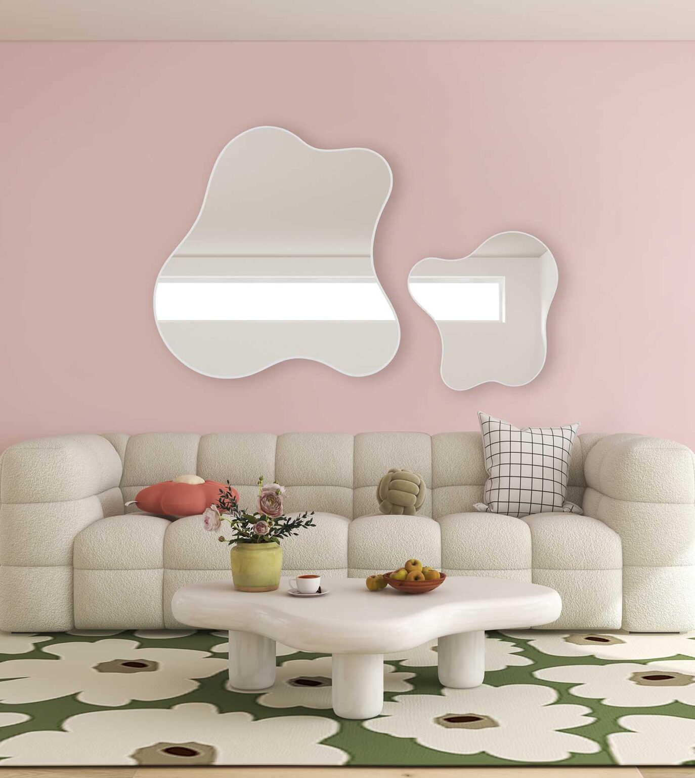 Lustra organiczne, o nieregularnym kształcie - LustroWRamie.pl