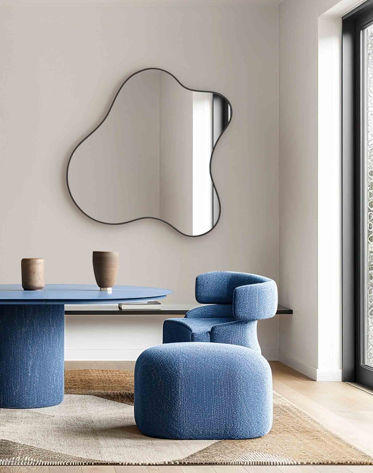 Lustra organiczne, o nieregularnym kształcie - LustroWRamie.pl